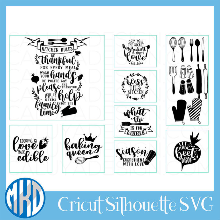 Kitchen Svg,Cooking Svg,Kitchen Svg Bundle | Misskyliedesign