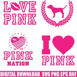 Love Pink Svg,Love Pink SVG Bundle,Love Pink Clip Art Bundle,Love Pink