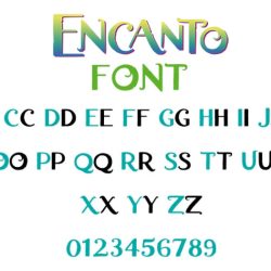 Encanto svg,Encanto icons,Encanto font TTF,Encanto number letter ...