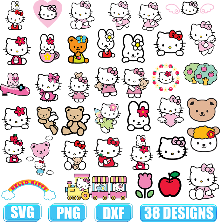 hello kitty svg,hello kitty bow svg,sanrio svg,hello kitty svg cricut