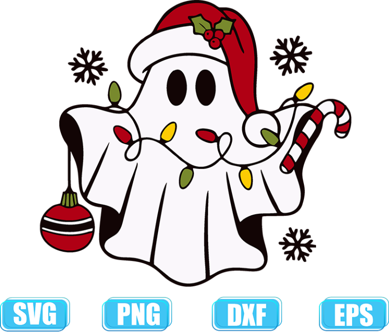Spooky Christmas Svg,Christmas Ghost Svg,Christmas svg